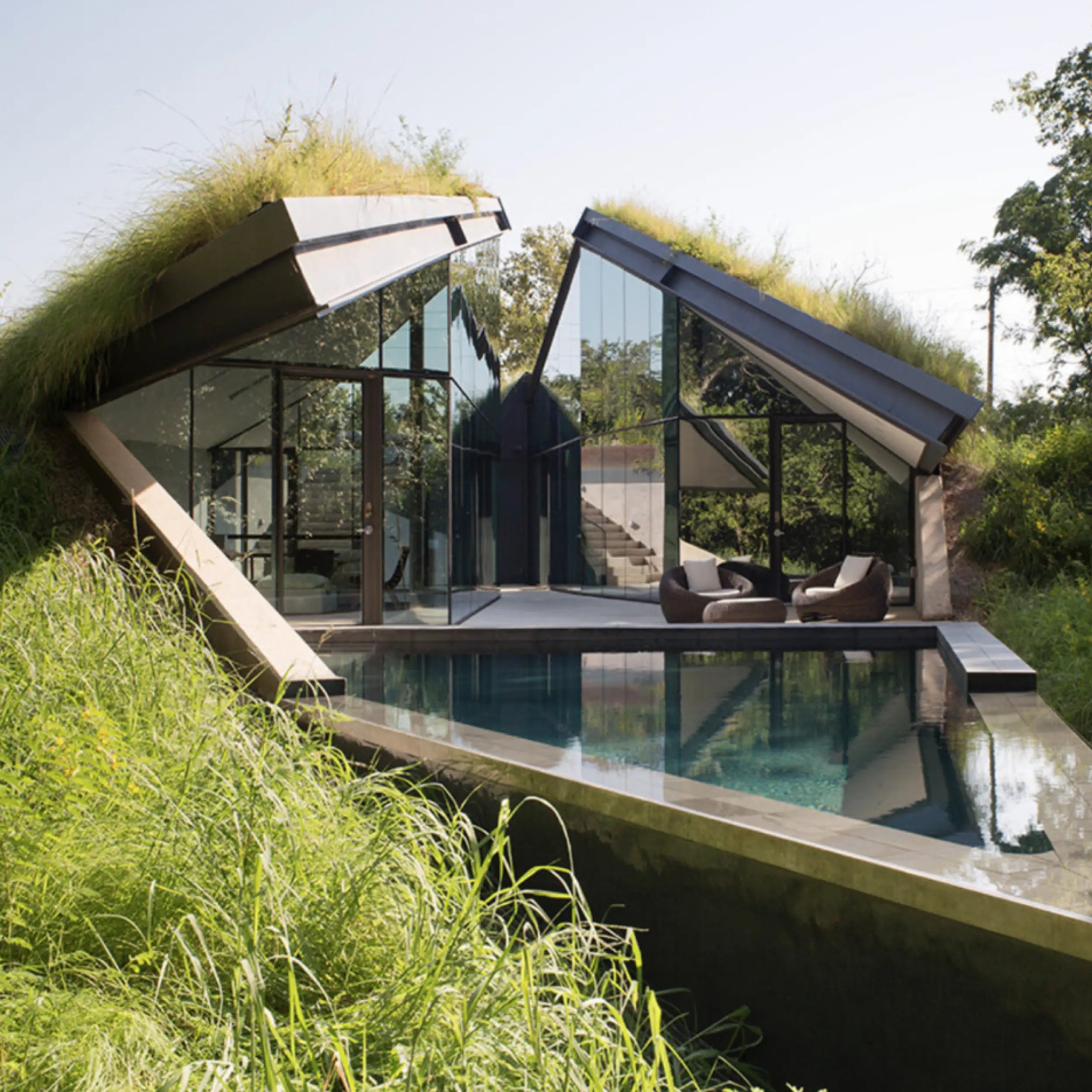 Green Roof House Underground